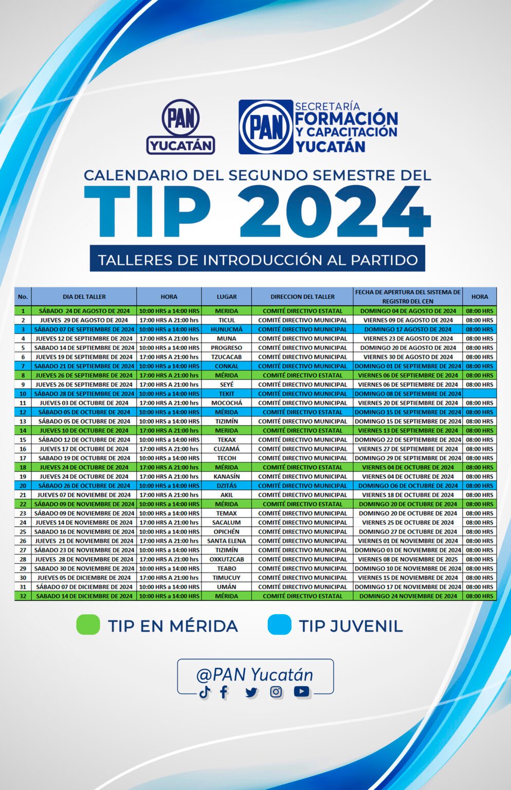 CALENDARIO TIP´S 2024